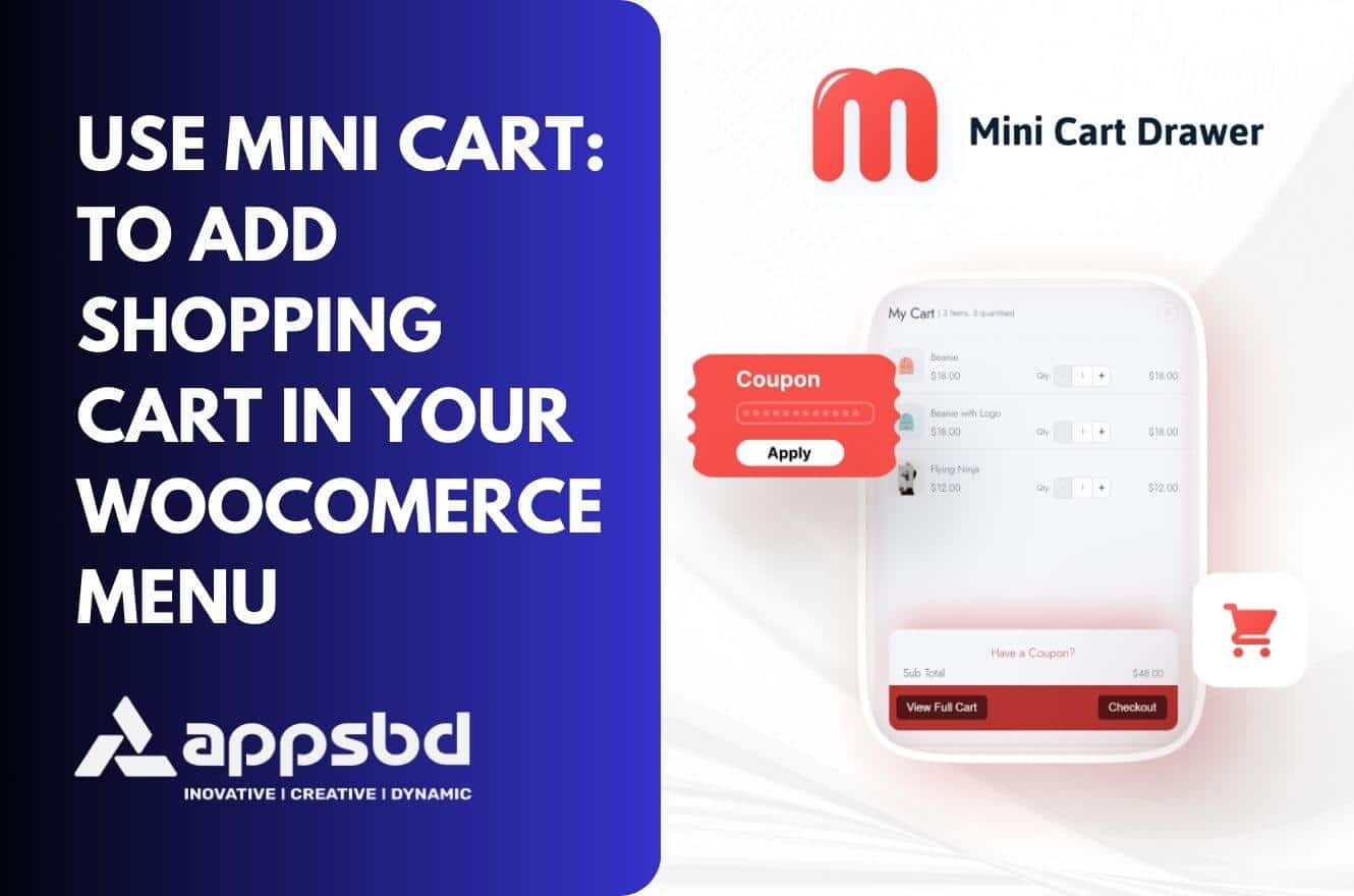Mini Cart: To add shopping cart in your WooComerce menu - Appsbd
